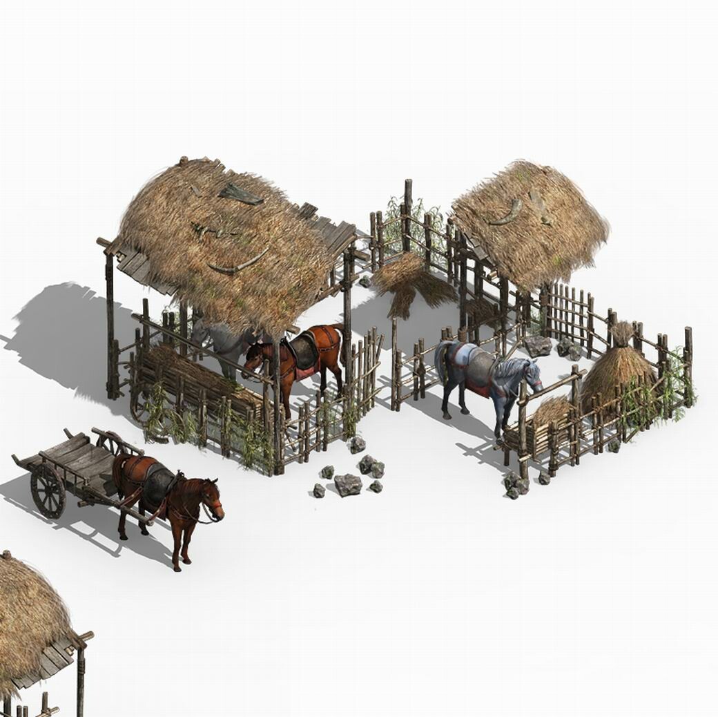 ArtStation - Horseback riding - Stables 04 | Game Assets