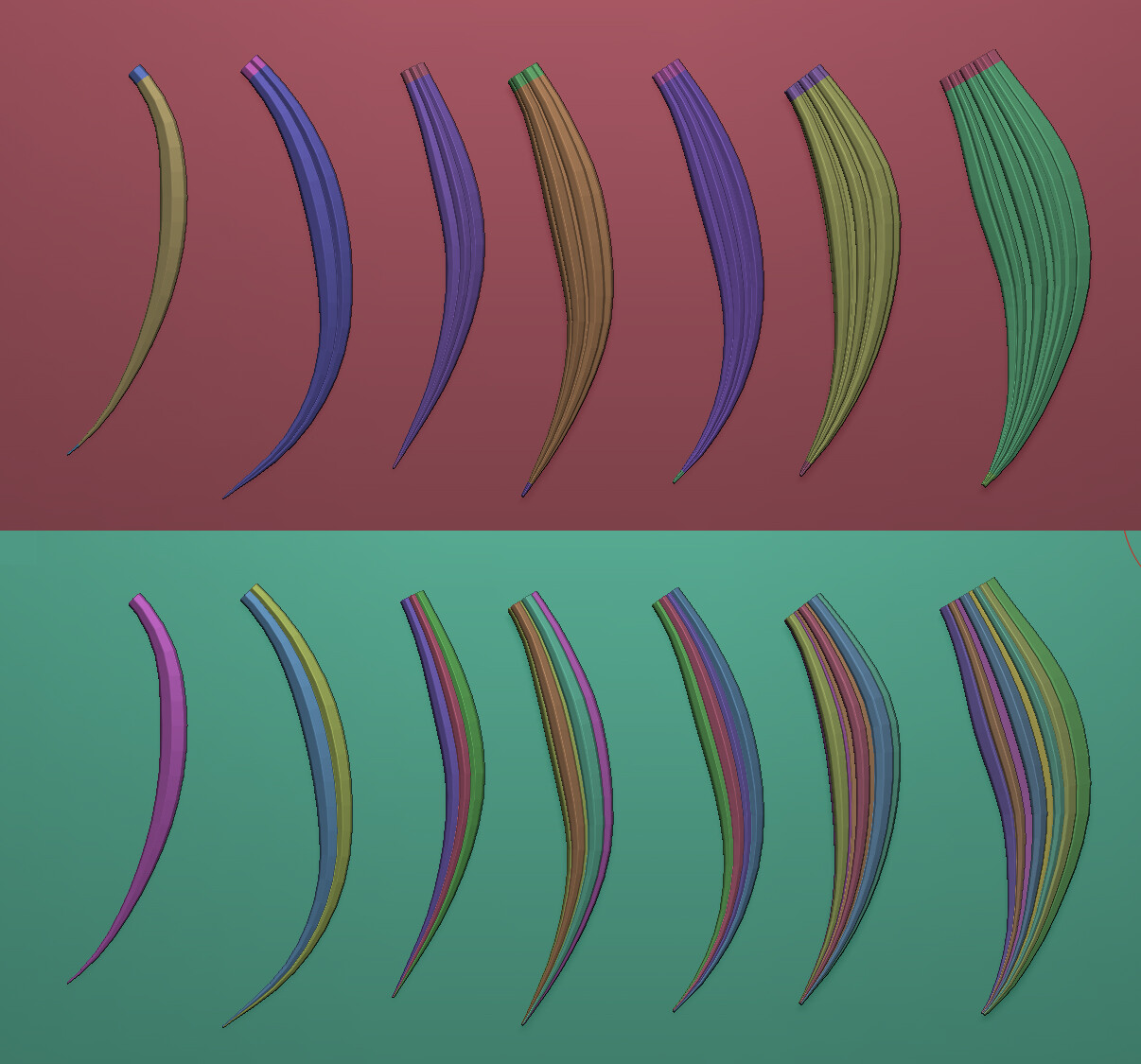 ArtStation - Stylized Hair Brush Pack | Brushes