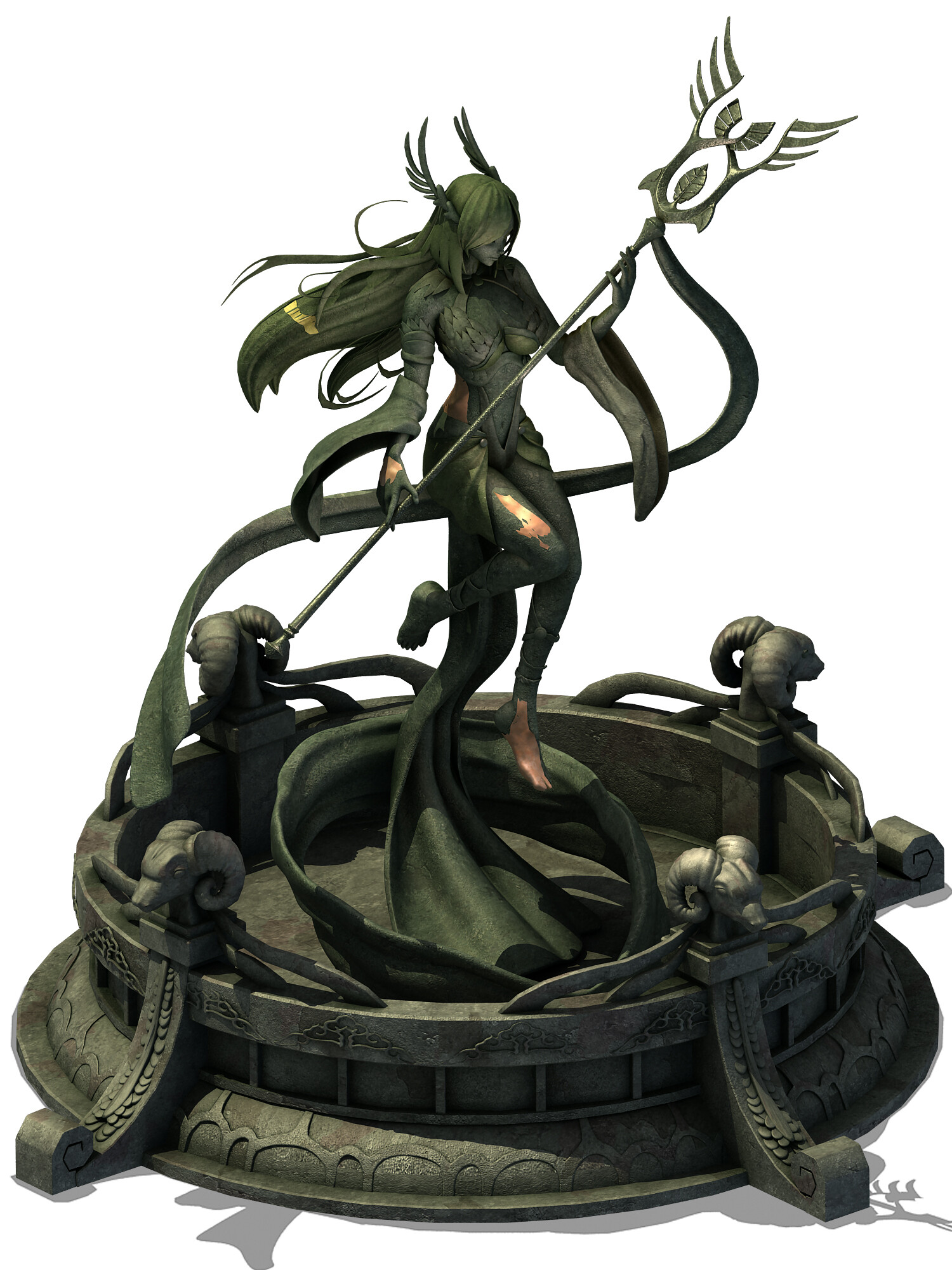 ArtStation - Fairy town - young goddess curse | Game Assets