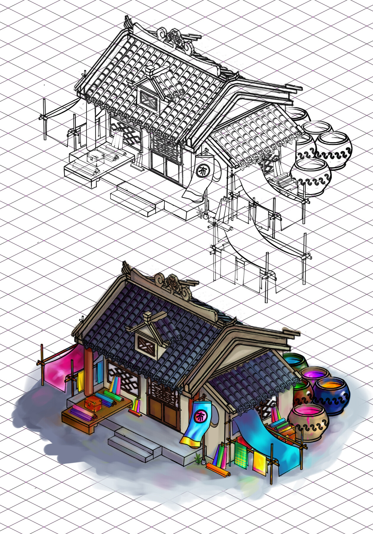 ArtStation - Commercial Building - Buzhuang 23 | Game Assets