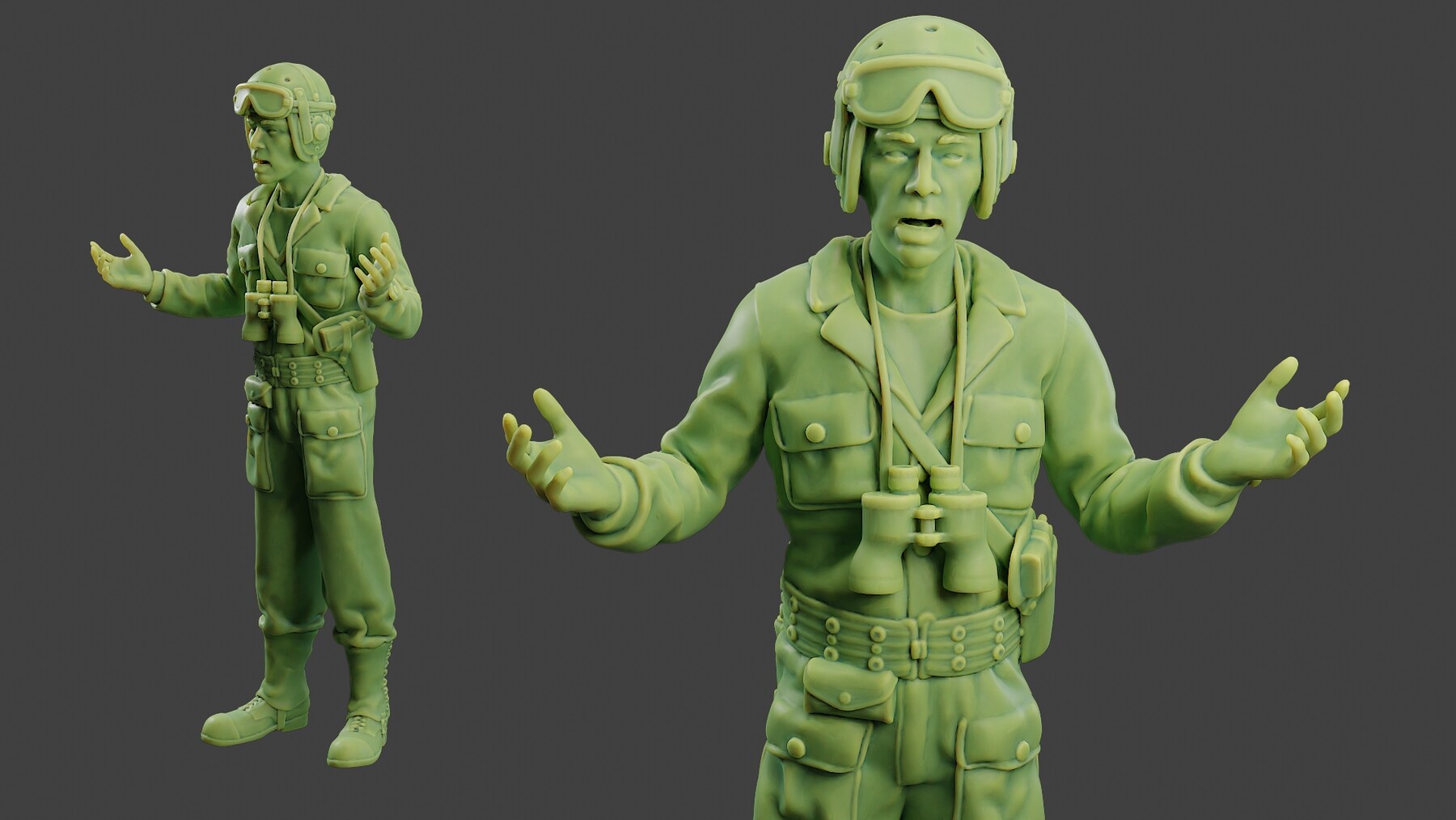 ArtStation - American Tank Crew unit ww2 Talk ATC1 | Resources
