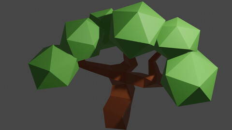 ArtStation - Low Poly tree. | Game Assets