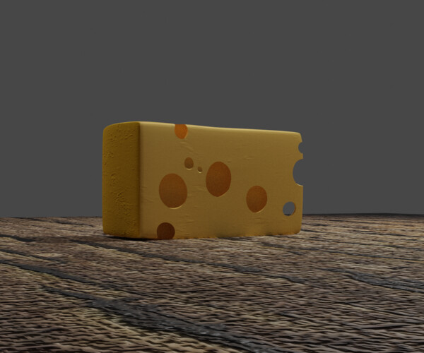 ArtStation - Cheese 3D model | Game Assets