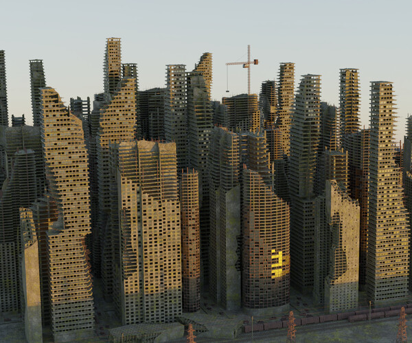 ArtStation - Post Apocalyptic Ruined City Pack | Resources