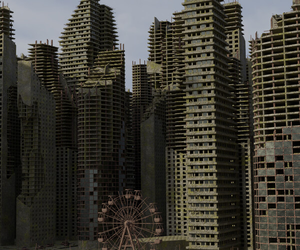 ArtStation - Post Apocalyptic Ruined City Pack | Resources