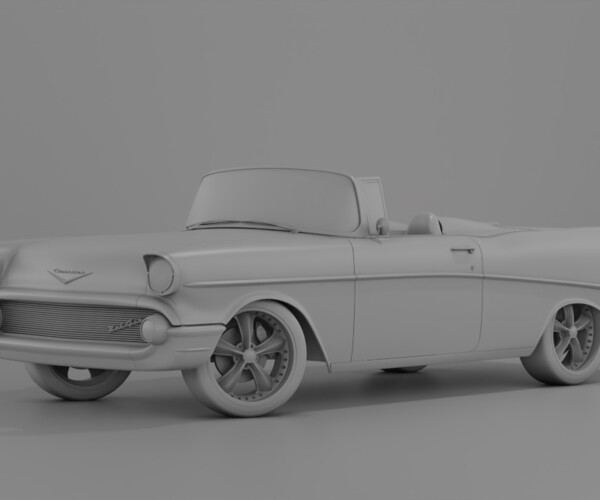 ArtStation - 1957 Chevrolet Bel Air Modified 3D model | Resources