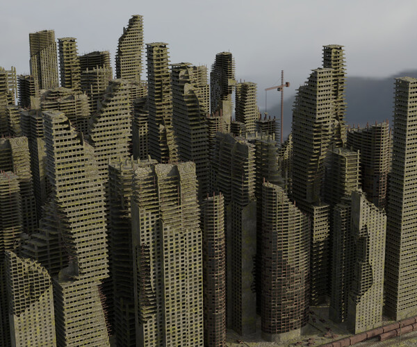 ArtStation - Post Apocalyptic Ruined City Pack | Resources