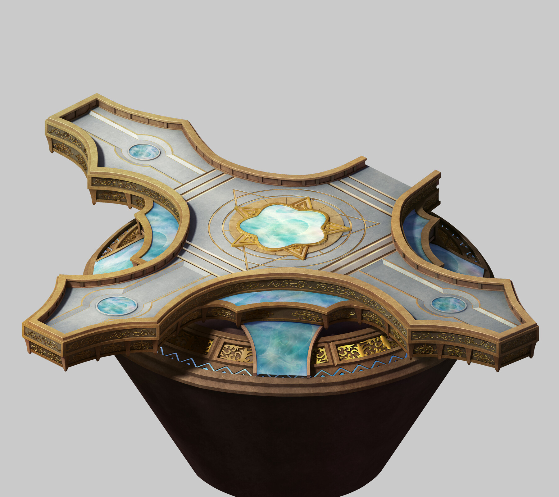 ArtStation - Temple - Central Platform 01 | Game Assets
