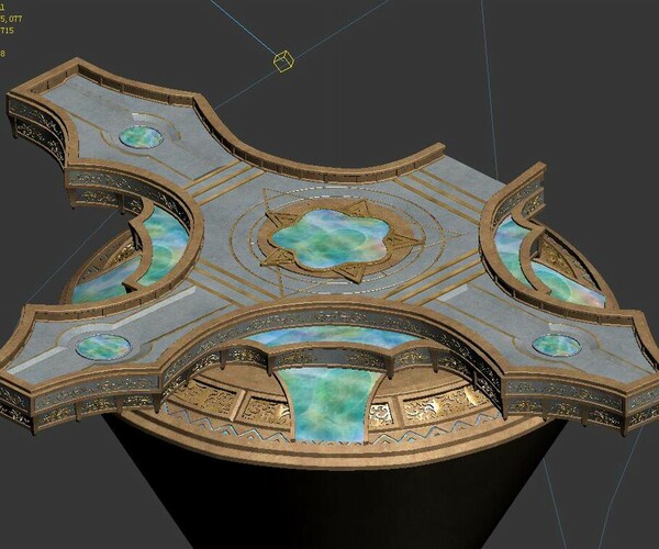 ArtStation - Temple - Central Platform 01 | Game Assets