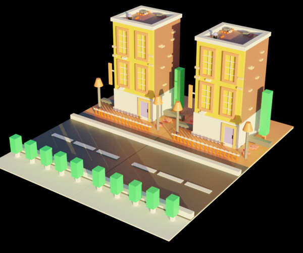 ArtStation - Low Poly Building | Game Assets