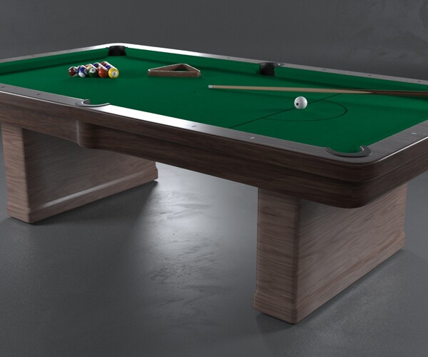 ArtStation - Billiard Table Pool table PBR texture 3D model | Game Assets
