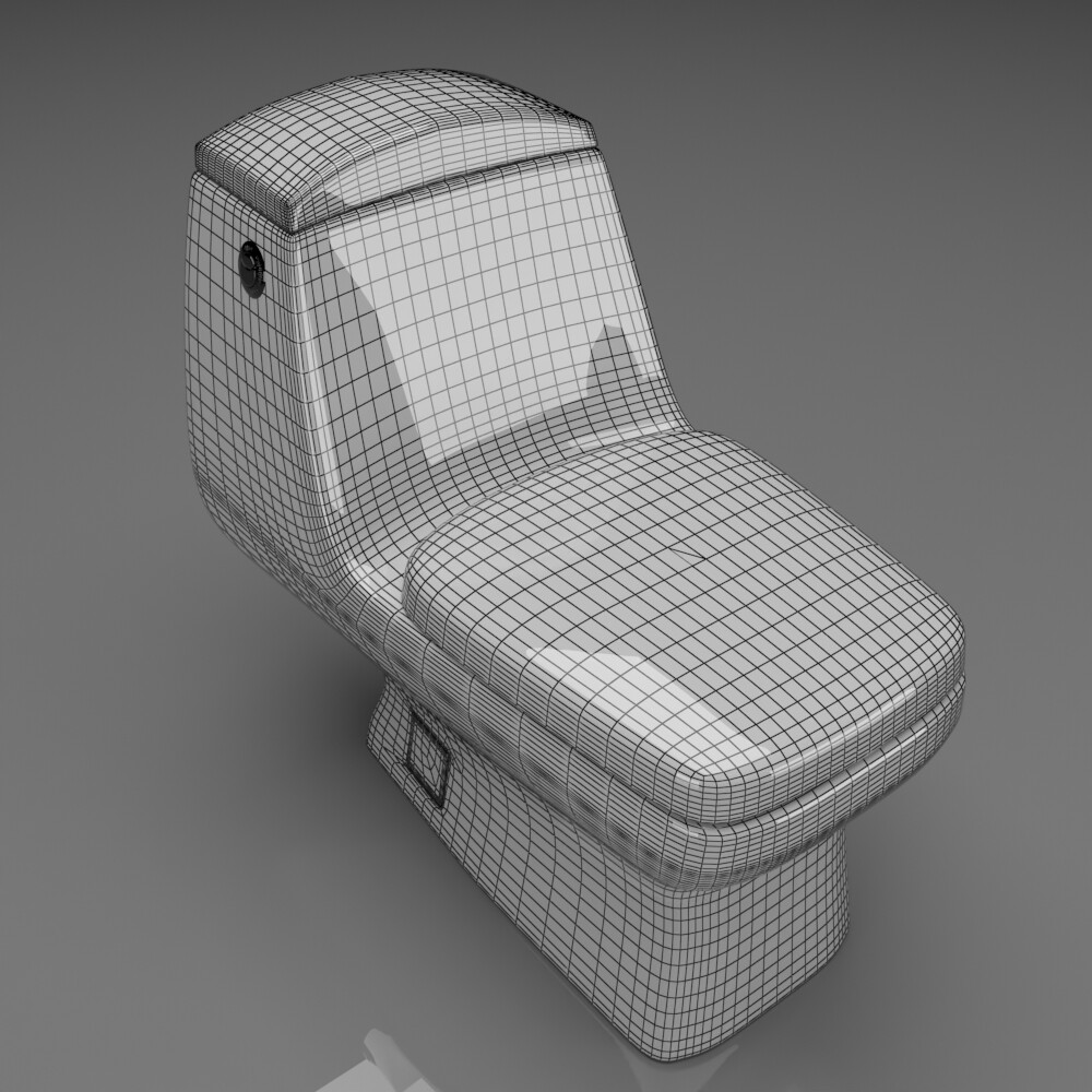 ArtStation - Toilet Seat Water Closet WC Palermo dual toilet 3D model ...