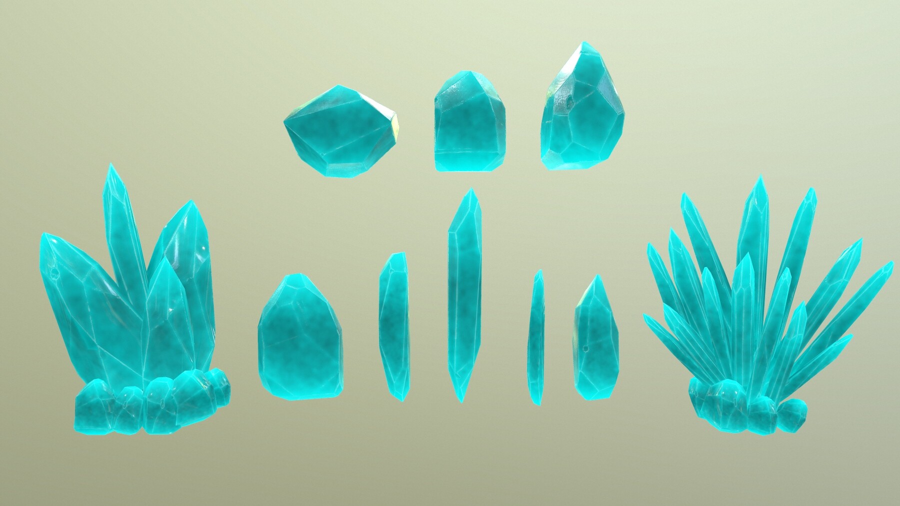 ArtStation - Crystal Set | Game Assets