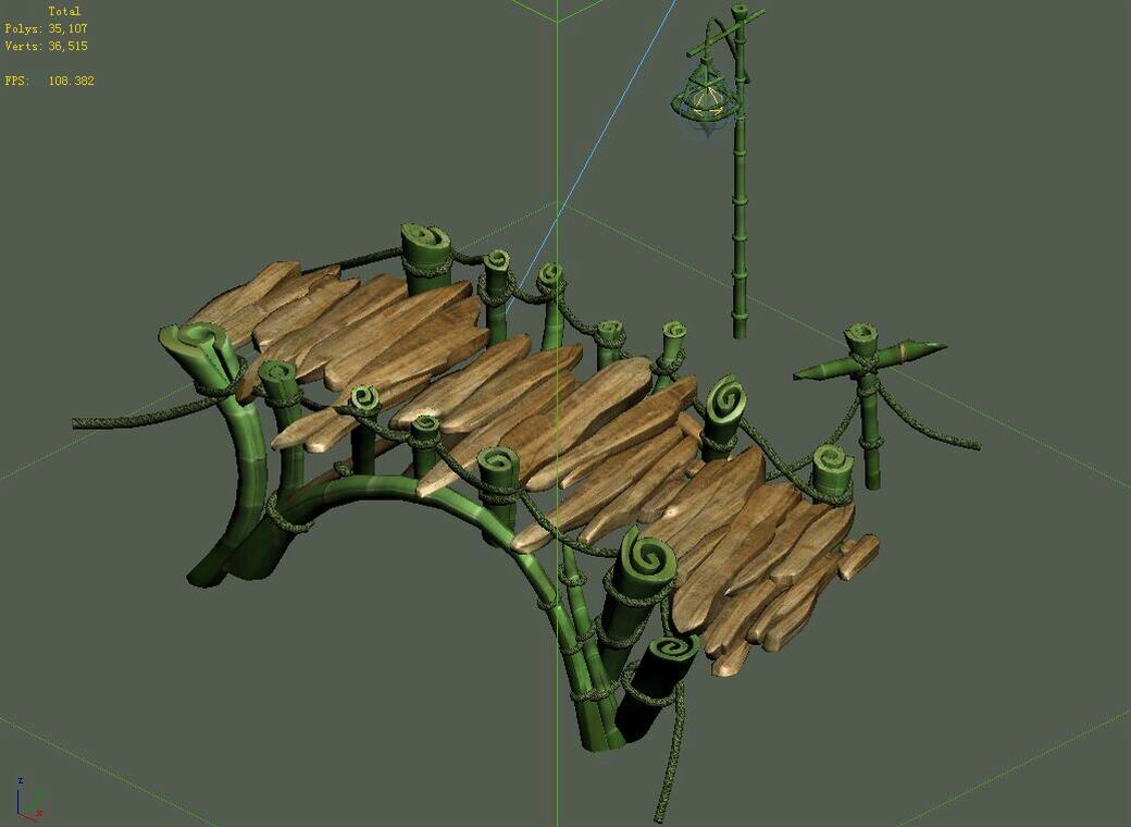 ArtStation - Forget the forest - Bamboo Bridge 23 | Game Assets