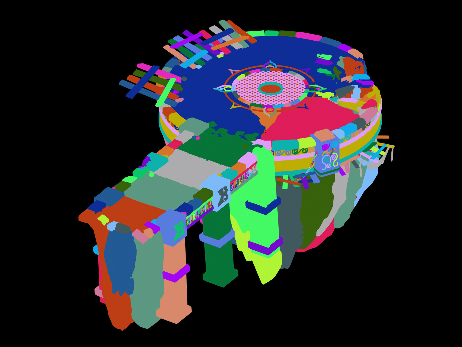 ArtStation - Magma Rift - Round Platform 01 | Game Assets