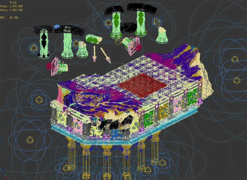 ArtStation - Magma Rift - Pillar Platform 01 | Game Assets