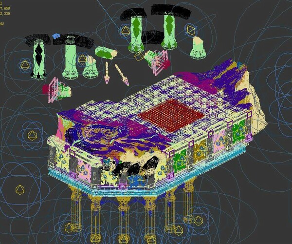 ArtStation - Magma Rift - Pillar Platform 01 | Game Assets