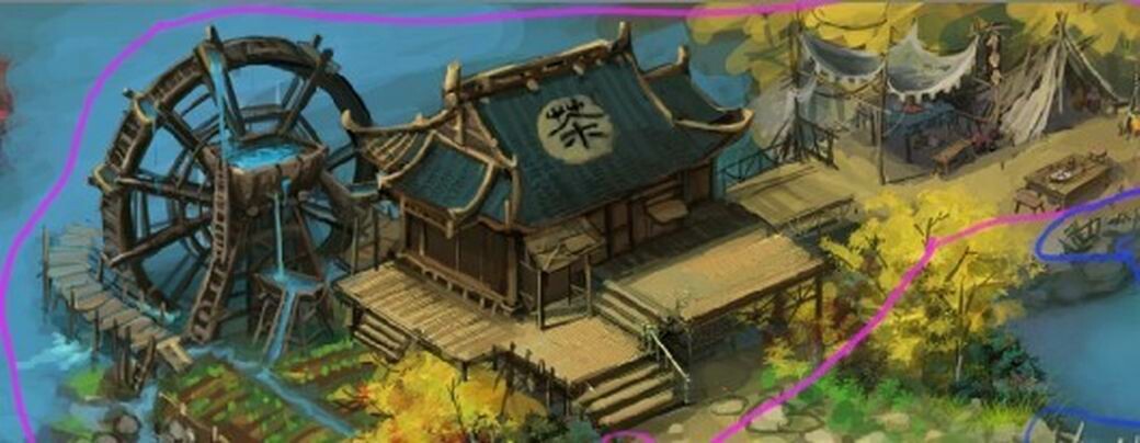 ArtStation - Field - Riverside Waterwheel 01 | Game Assets