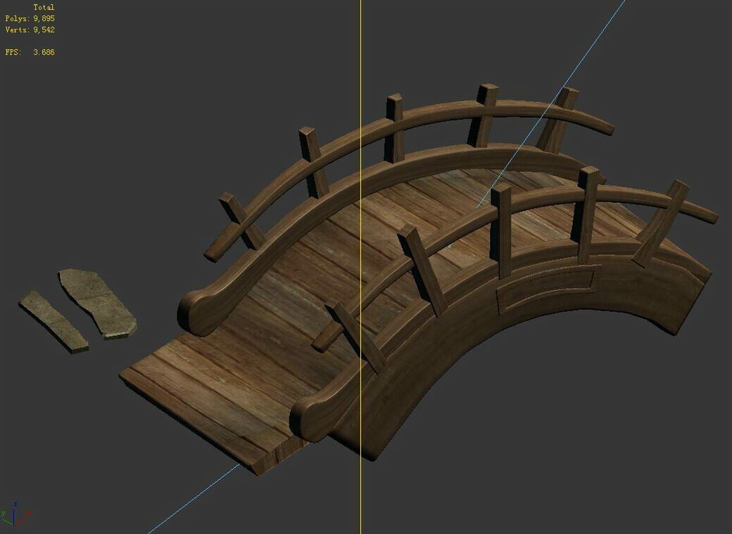ArtStation - Field - Wooden Bridge 53 | Game Assets