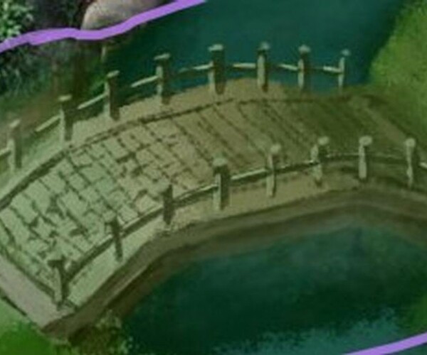 ArtStation - Field - Stone Bridge - Wooden Bridge 03 | Game Assets