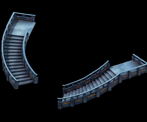 ArtStation - Moon City - Stairs | Game Assets