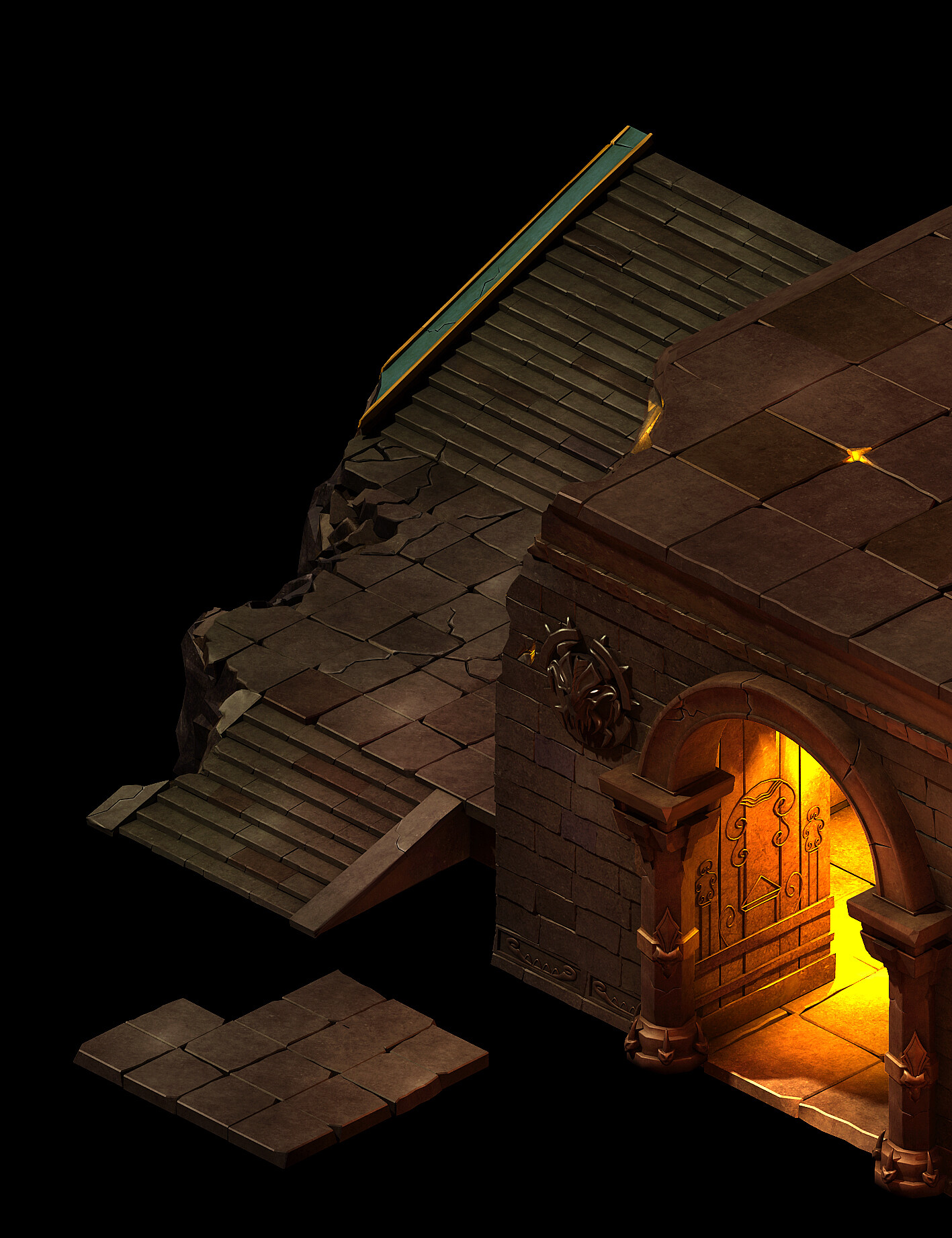 ArtStation - Place of the Demon - Door 01 | Game Assets