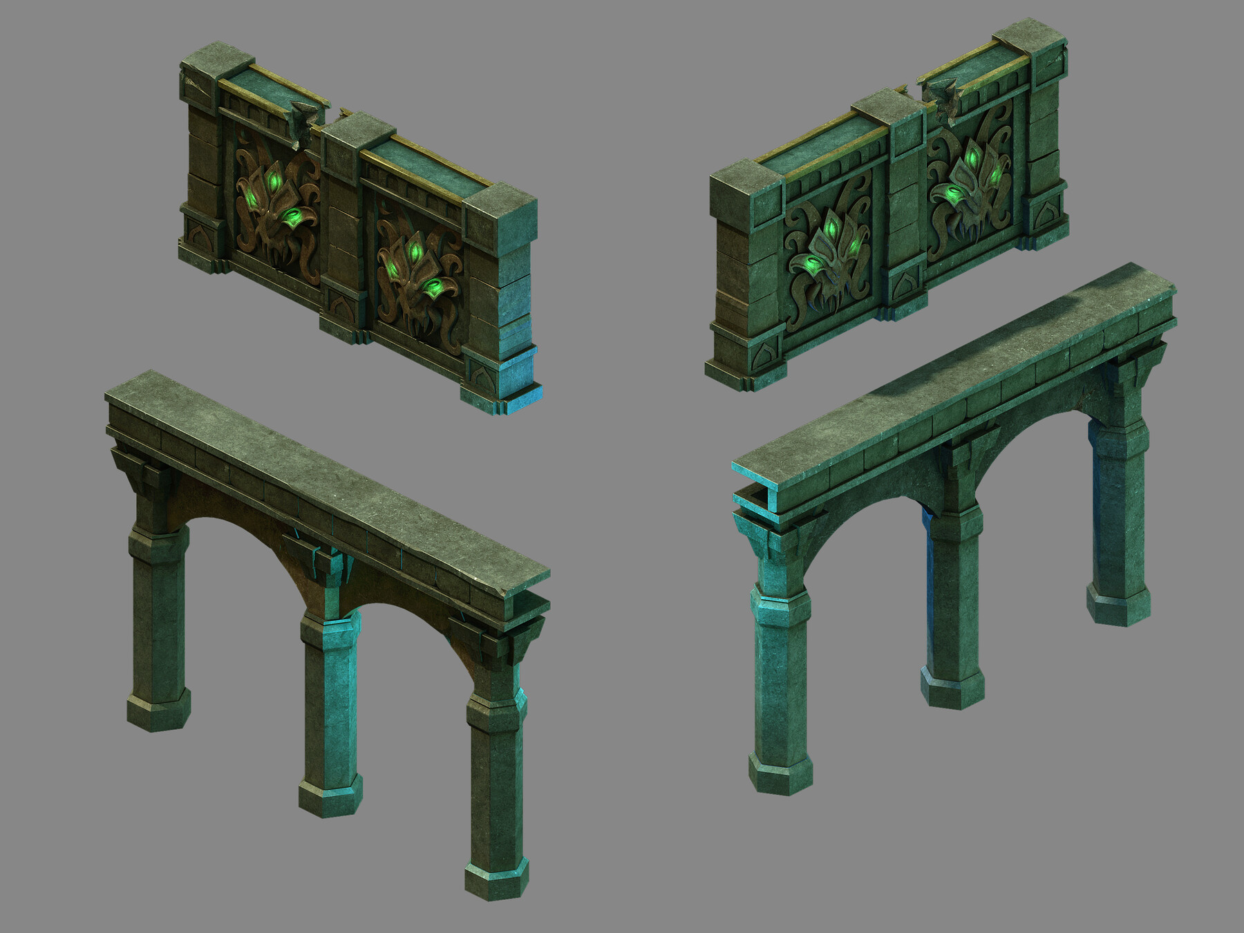 ArtStation - Funeral Place - Wall 32 | Game Assets