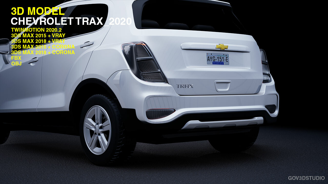 ArtStation - Chevrolet Trax 2020 - 3D Model. Twinmotion, Max, Vray ...