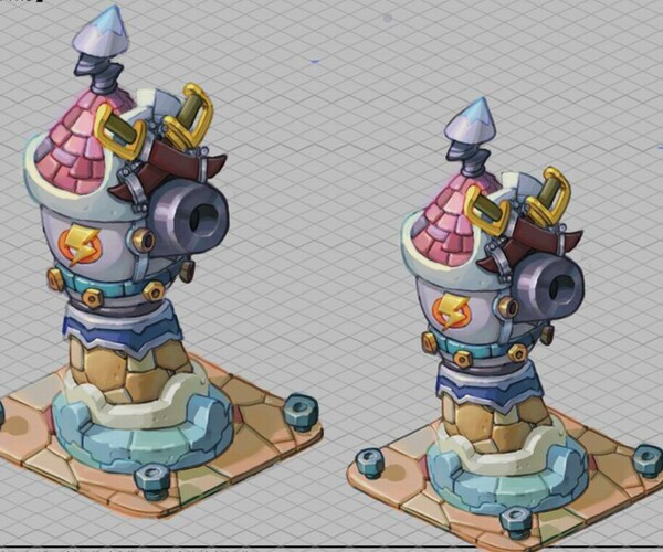 ArtStation - Combat tower normal state | Resources