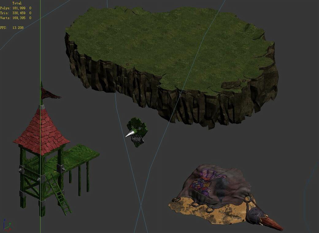 ArtStation - Steam Harbour - Camp - Sentinel Platform 02 | Game Assets