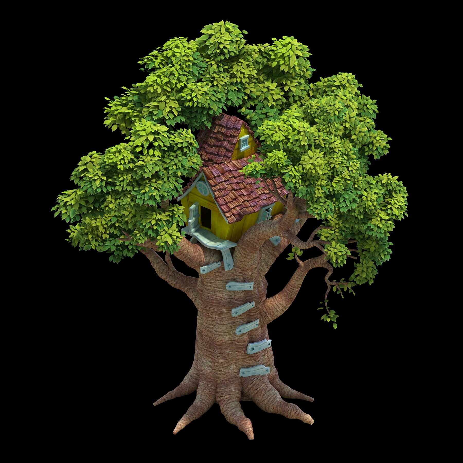 ArtStation - Plant - Tree House - Building 01 | Game Assets