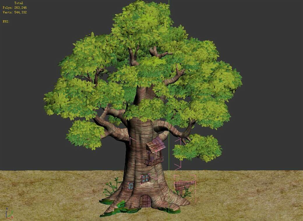 ArtStation - Plant - Tree House - Building 02 | Game Assets