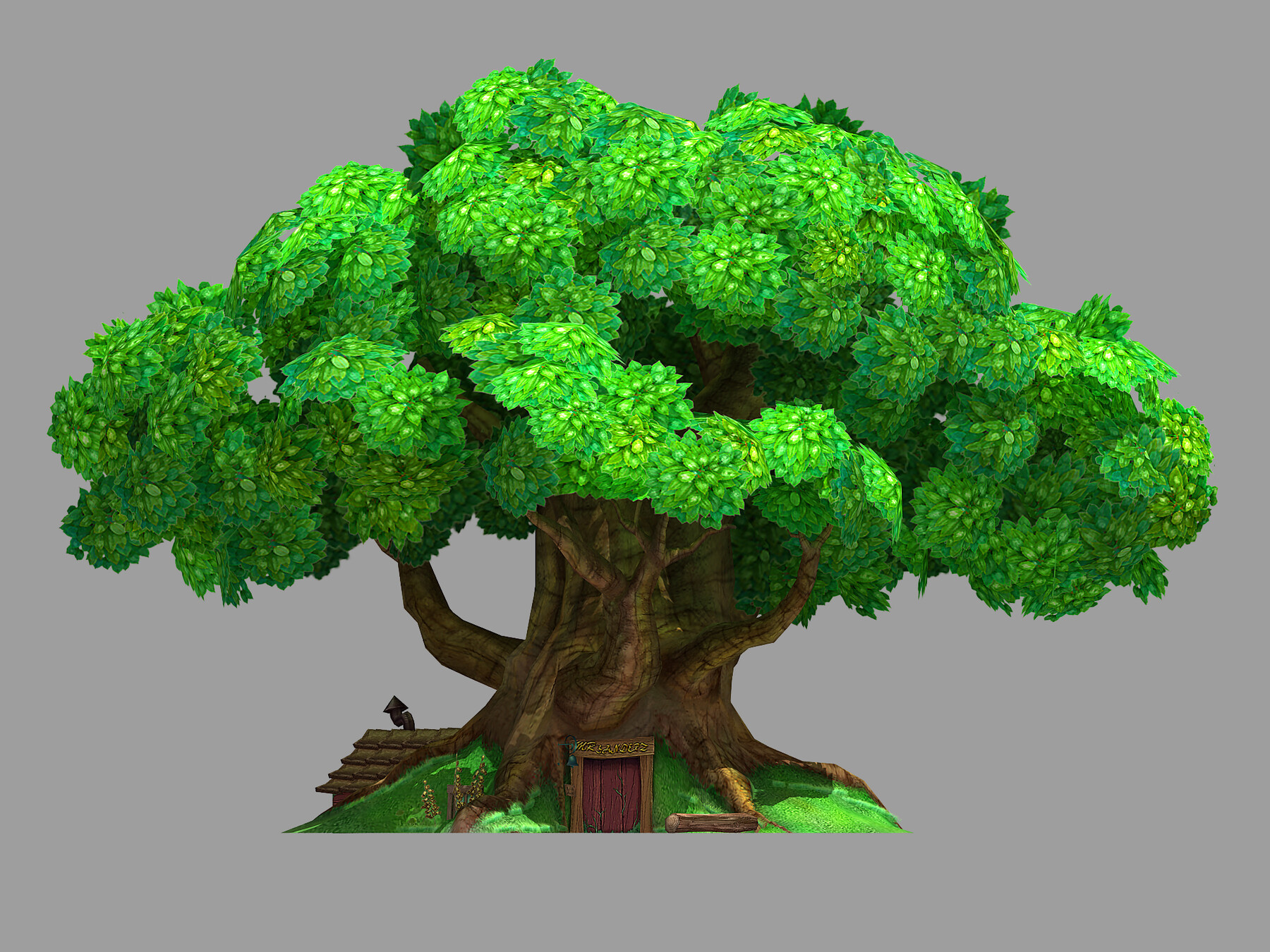 ArtStation - Plant - Tree House - Building 05 | Game Assets