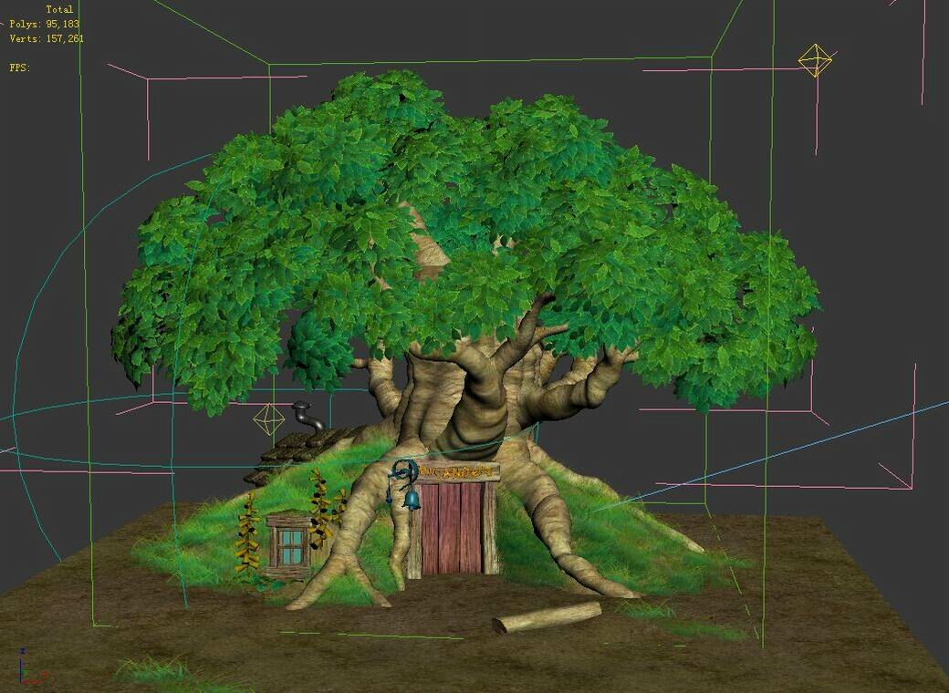 ArtStation - Plant - Tree House - Building 07 | Game Assets