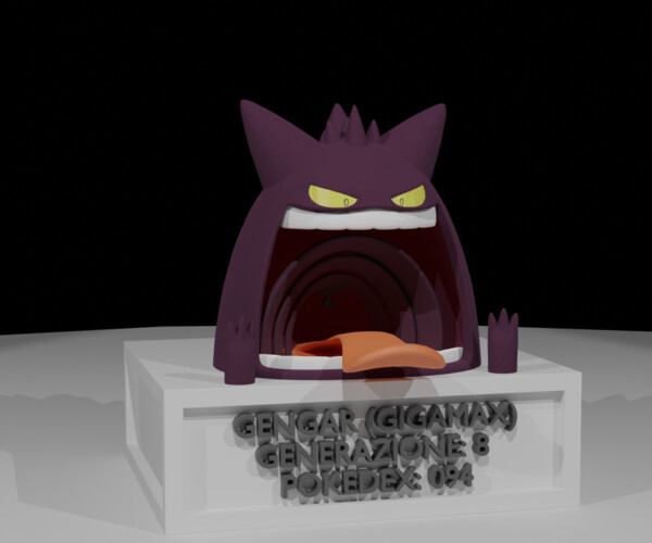 ArtStation - Gengar Gigamax 3D model for animation or 3D print | Resources