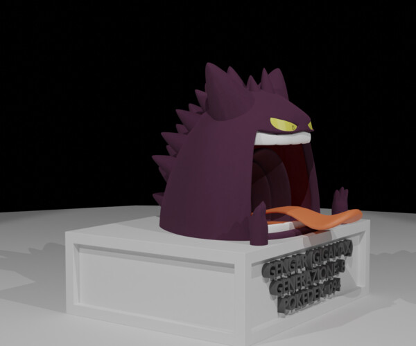 ArtStation - Gengar Gigamax 3D model for animation or 3D print | Resources