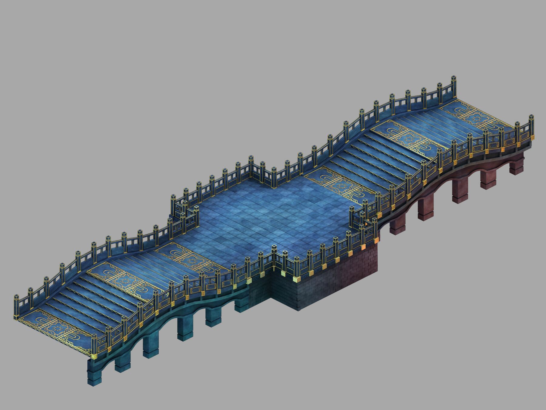 ArtStation - Hell Building - Naihou Bridge 02 | Game Assets