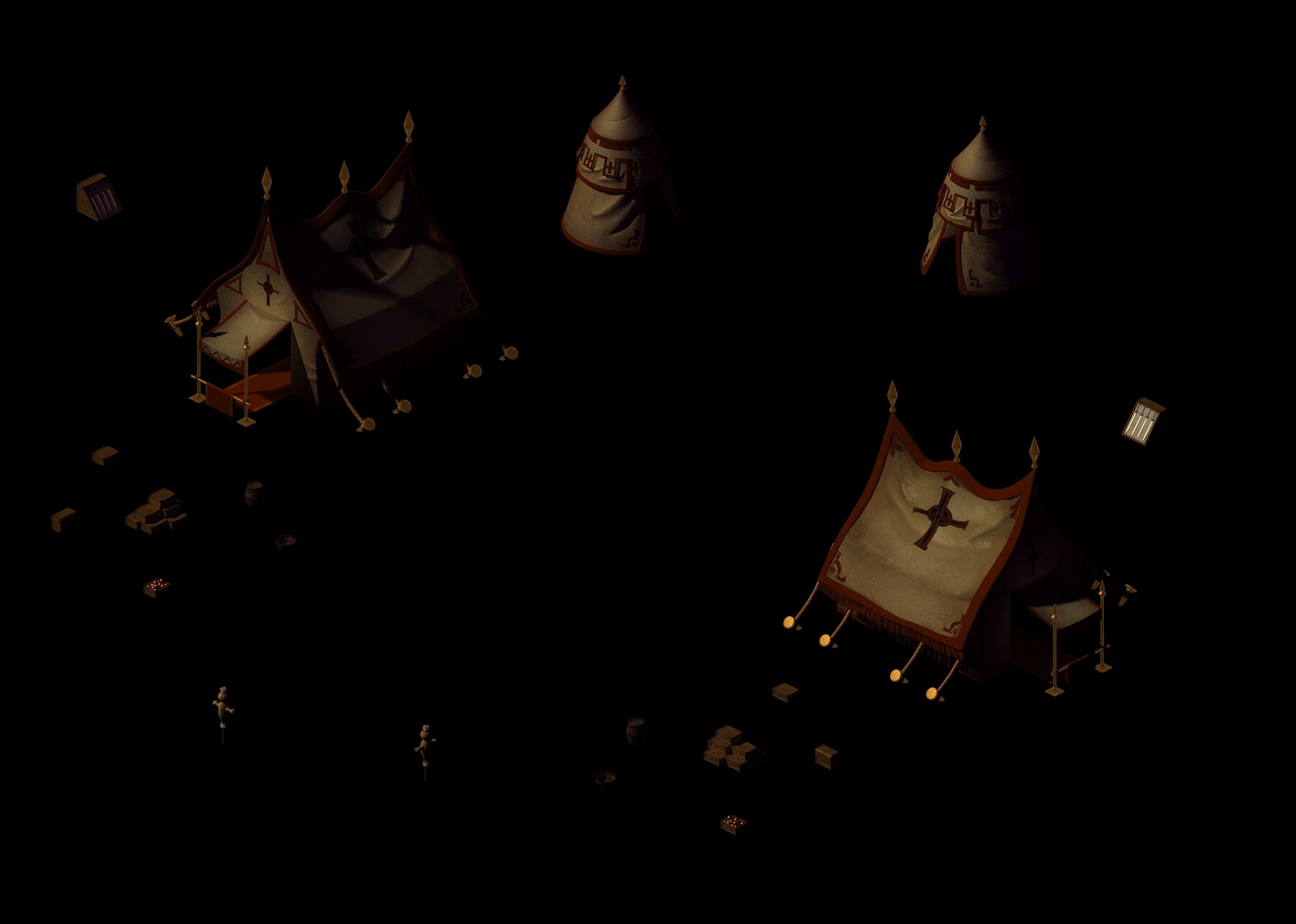 ArtStation - Colosseum - Tent 02 | Game Assets