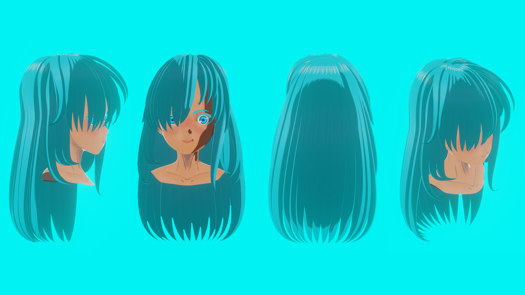 ArtStation - Hair Pack (10 models) | Game Assets