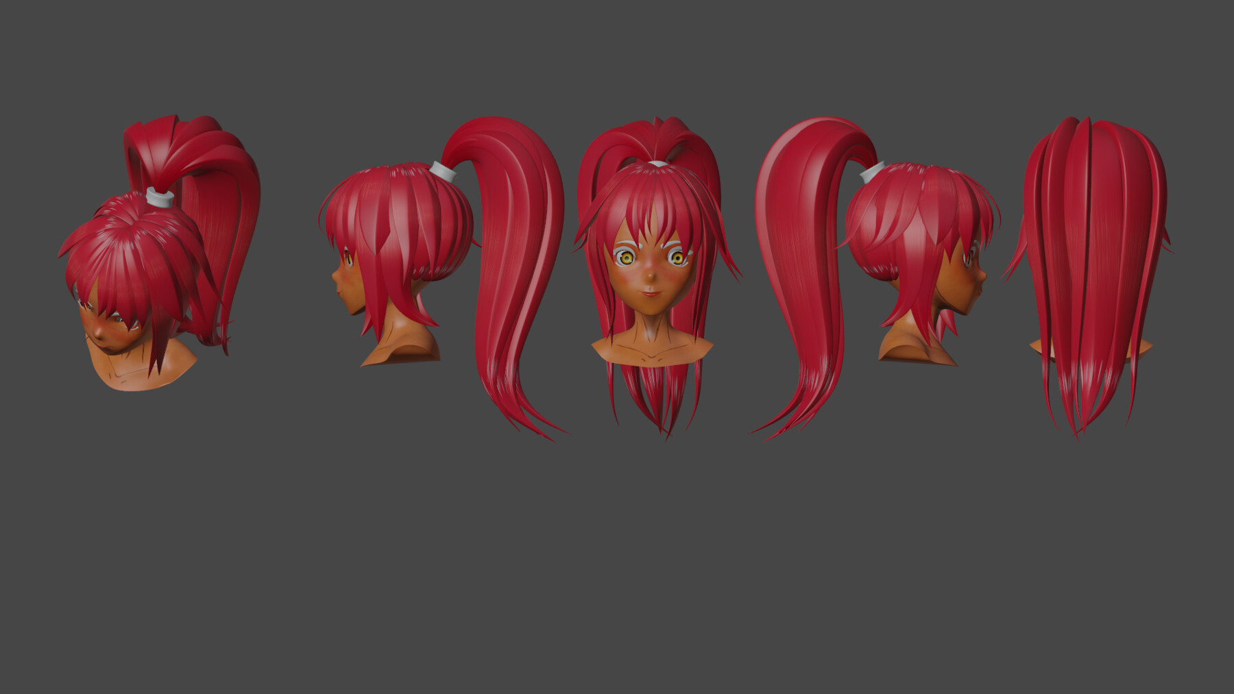 ArtStation - Hair Pack (10 models) | Game Assets