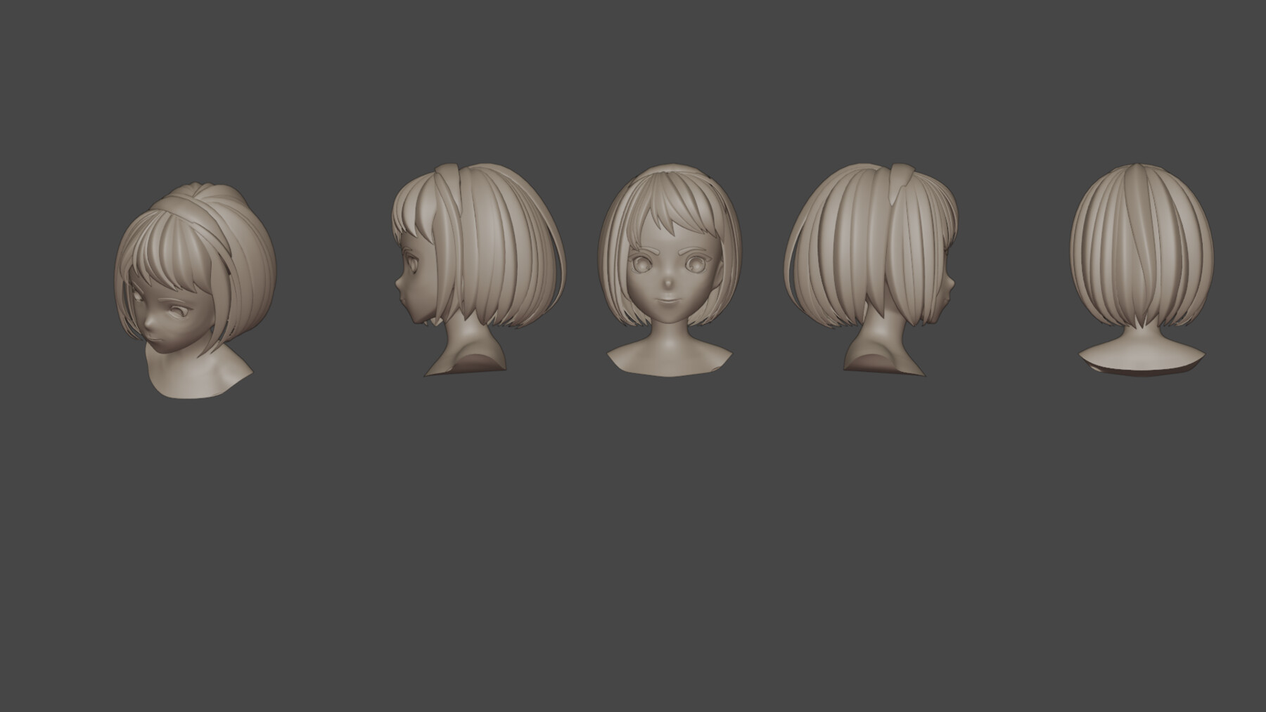 ArtStation - Hair Pack (10 models) | Game Assets