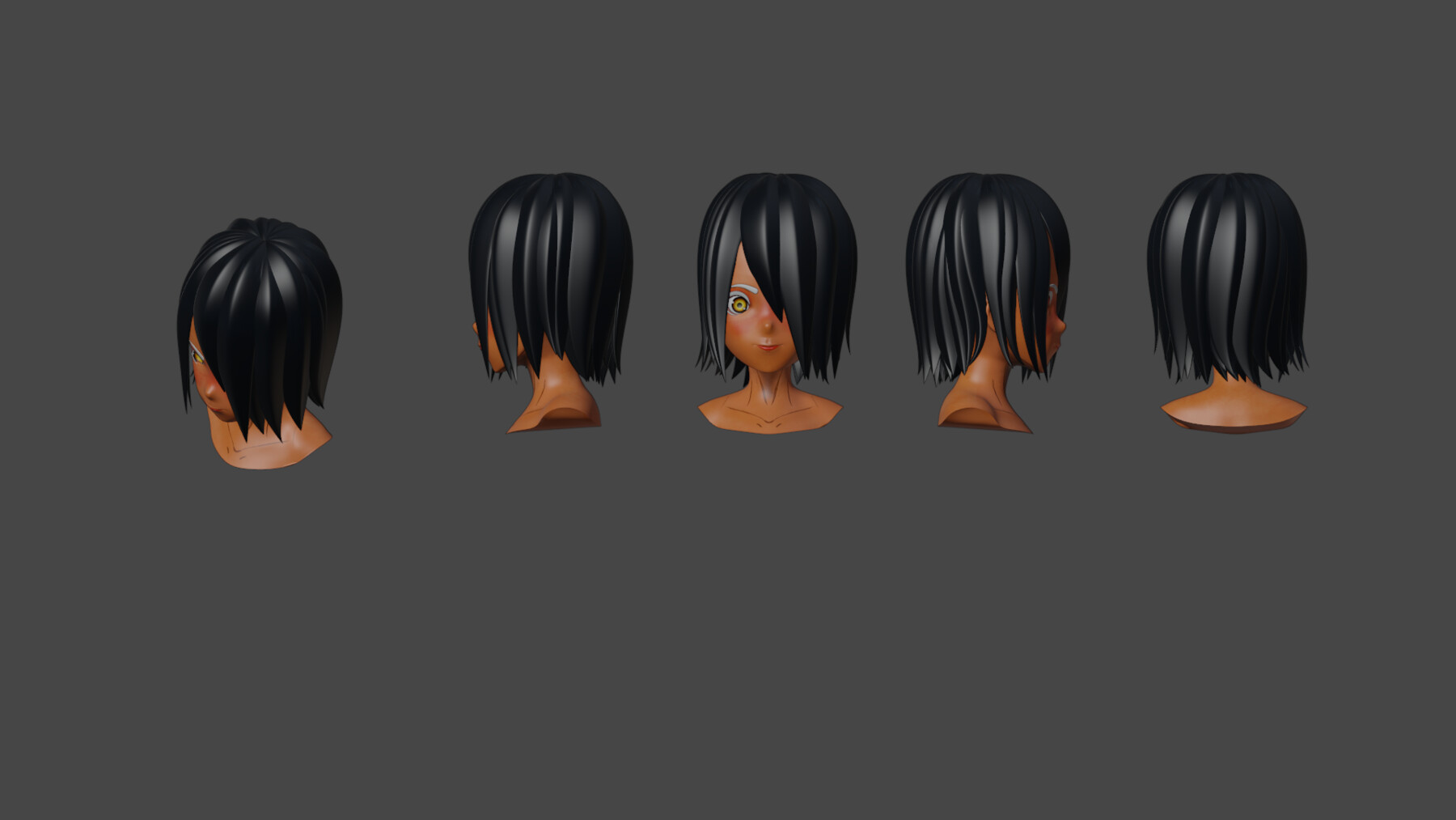 ArtStation - Hair Pack (10 models) | Game Assets