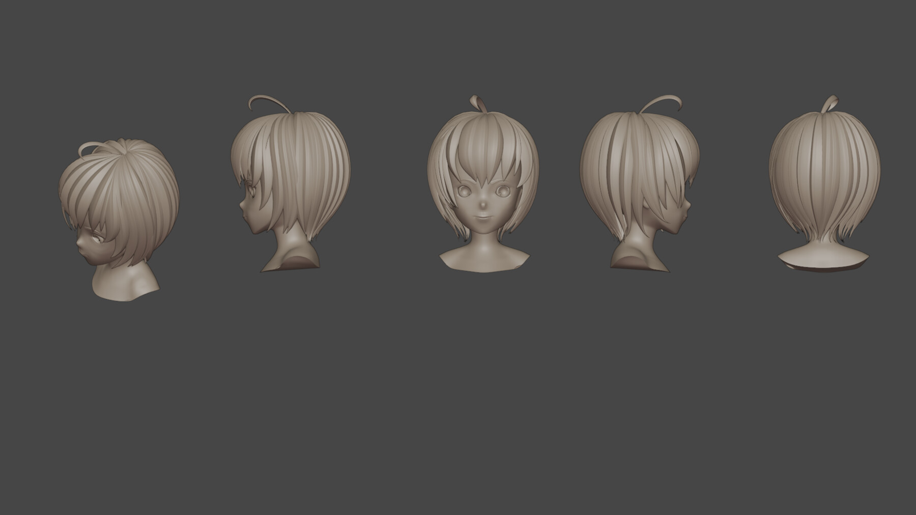 ArtStation - Hair Pack (10 models) | Game Assets