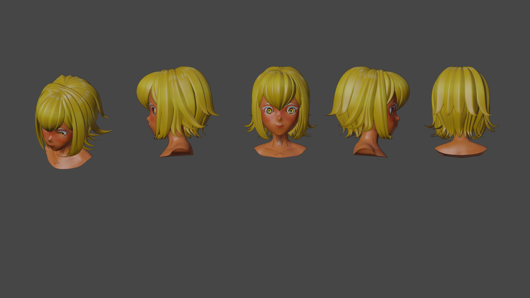ArtStation - Hair Pack (10 models) | Game Assets