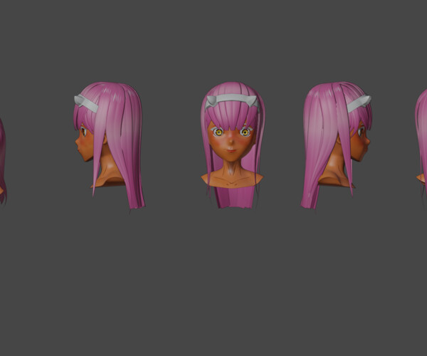 ArtStation - Hair Pack (10 models) | Game Assets