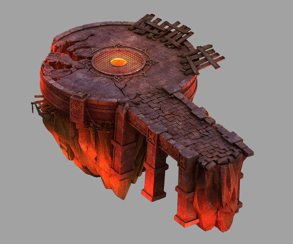 ArtStation - Devil Cloister - Round Table 03 | Game Assets
