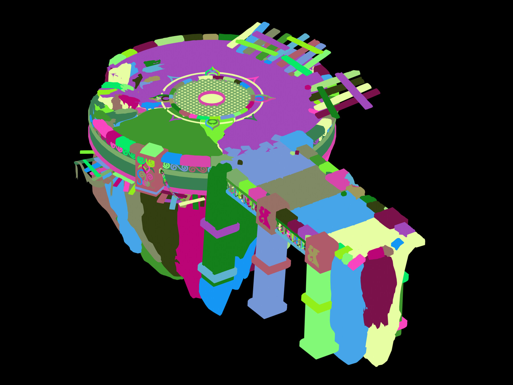 ArtStation - Devil Cloister - Round Table 03 | Game Assets