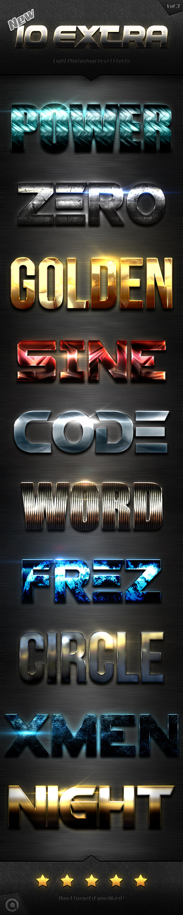 ArtStation - 10 Glowing Light Text Effect Bundle PSD-Vol 03 | Artworks