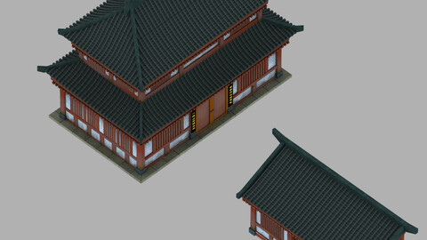 ArtStation - Han Dynasty - Large House | Game Assets