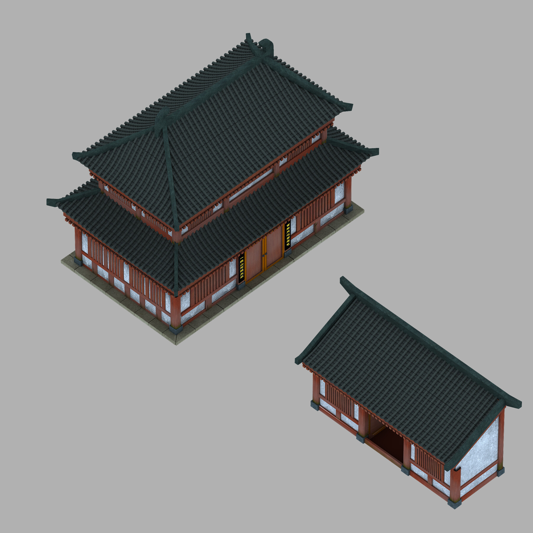 ArtStation - Han Dynasty - Large House | Game Assets